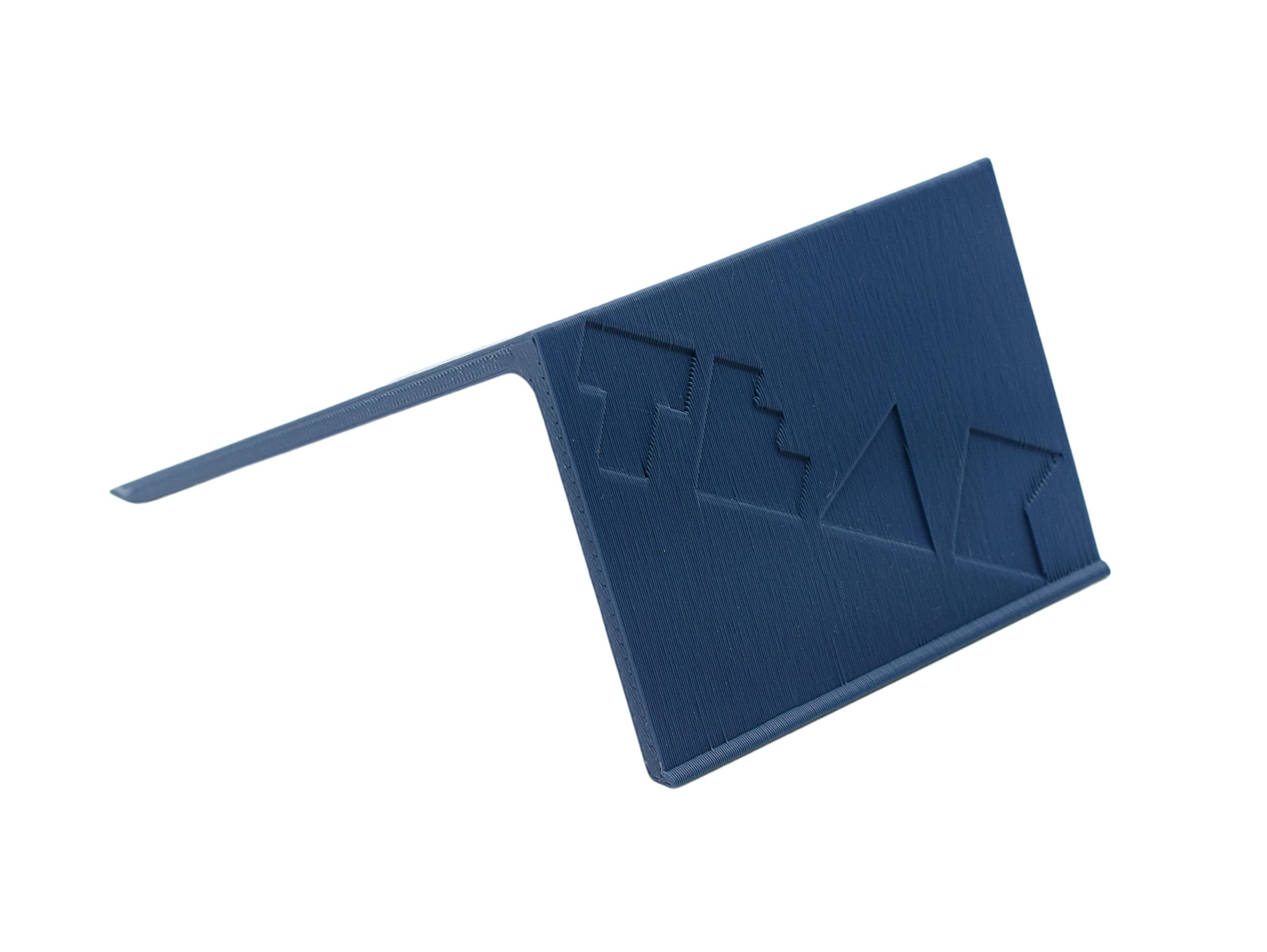 Teak Tuning Fingerboard Poly Mid-Rise Kicker Ramp - 5" Long, 3" Wide, 2" Tall - Fingerboard Obstacle in Blue Steel Colorway