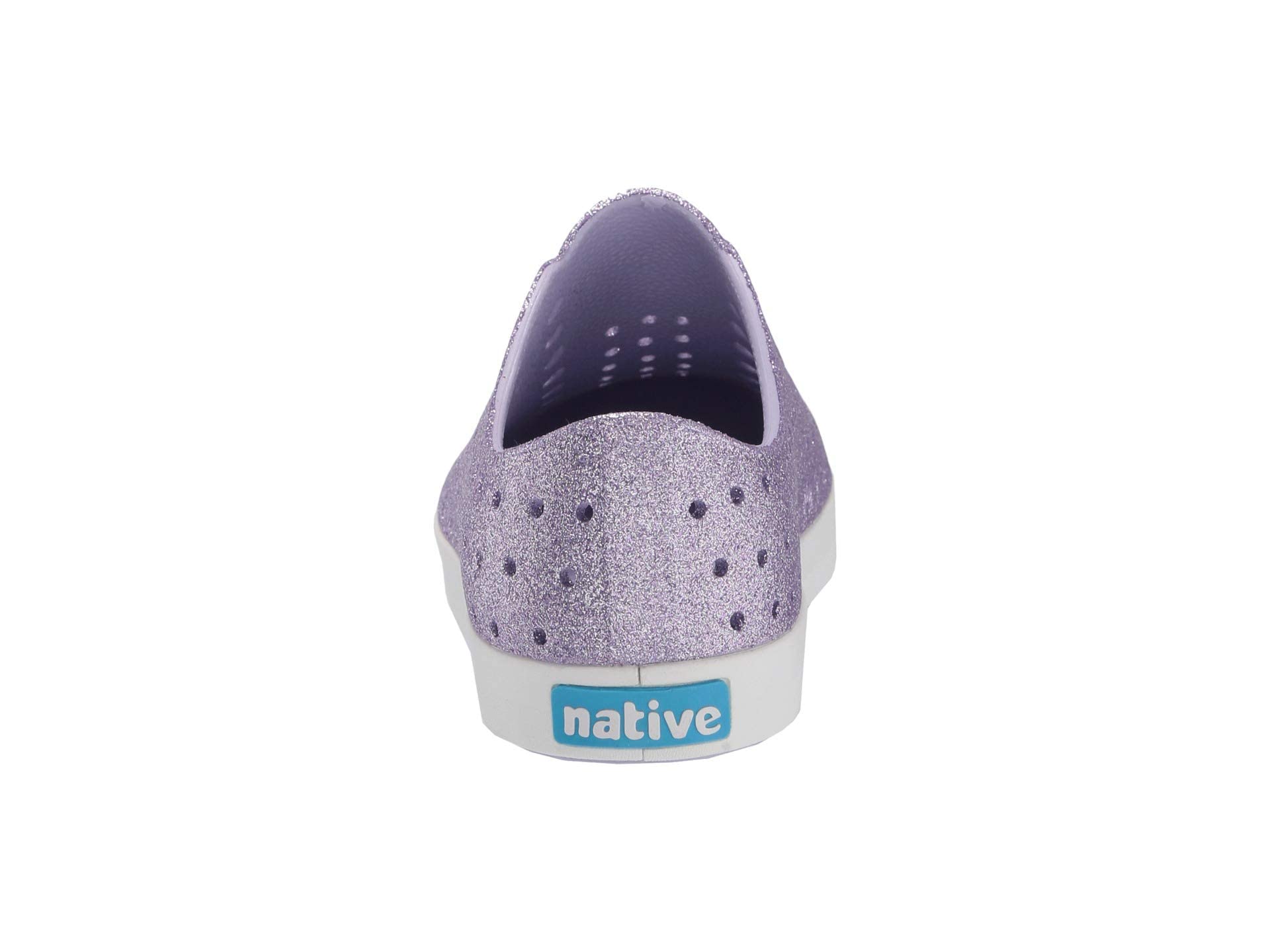 Native Shoes Kids Womens Jefferson Bling Glitter (Little Kid) Powder Bling/Shell White 11 Little Kid M