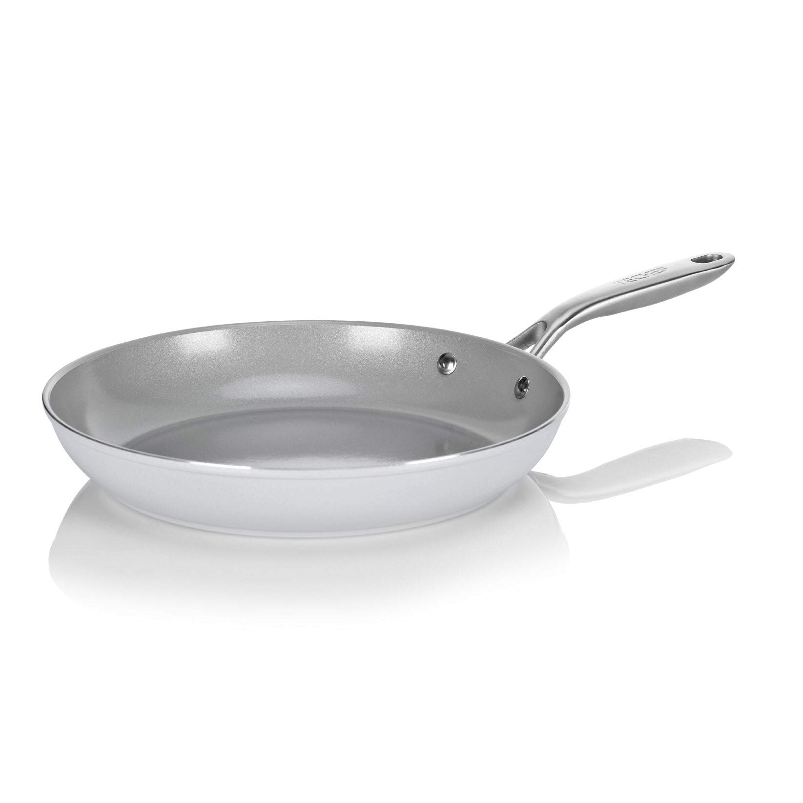 TECHEF - CeraTerra 10" Ceramic Nonstick Frying Pan Skillet, (PTFE, PFAS, and PFOA Free), Dishwasher Oven Safe, Stainless Steel Handle, Induction-Ready, Made in Korea (10-in)