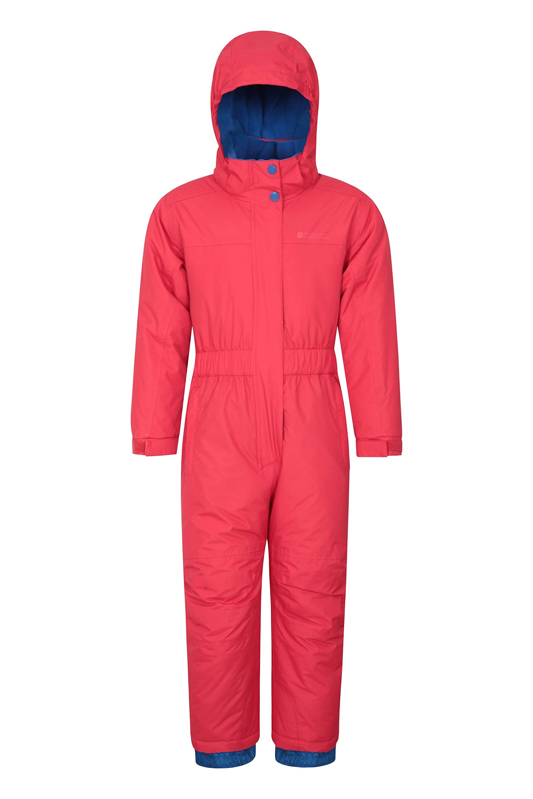 Mountain Warehouse Cloud Kids All in 1 Snowsuit - Waterproof Skisuit Red Kids 5-6 Yrs (104-116 cm)