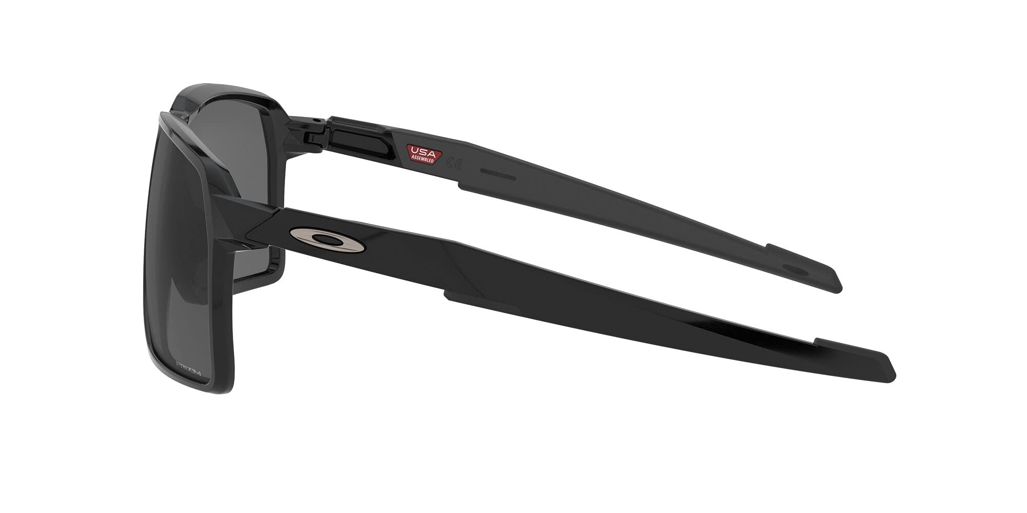Oakley Men's OO9446 Portal Rectangular Sunglasses, Polished Black/Prizm Black, 62 mm