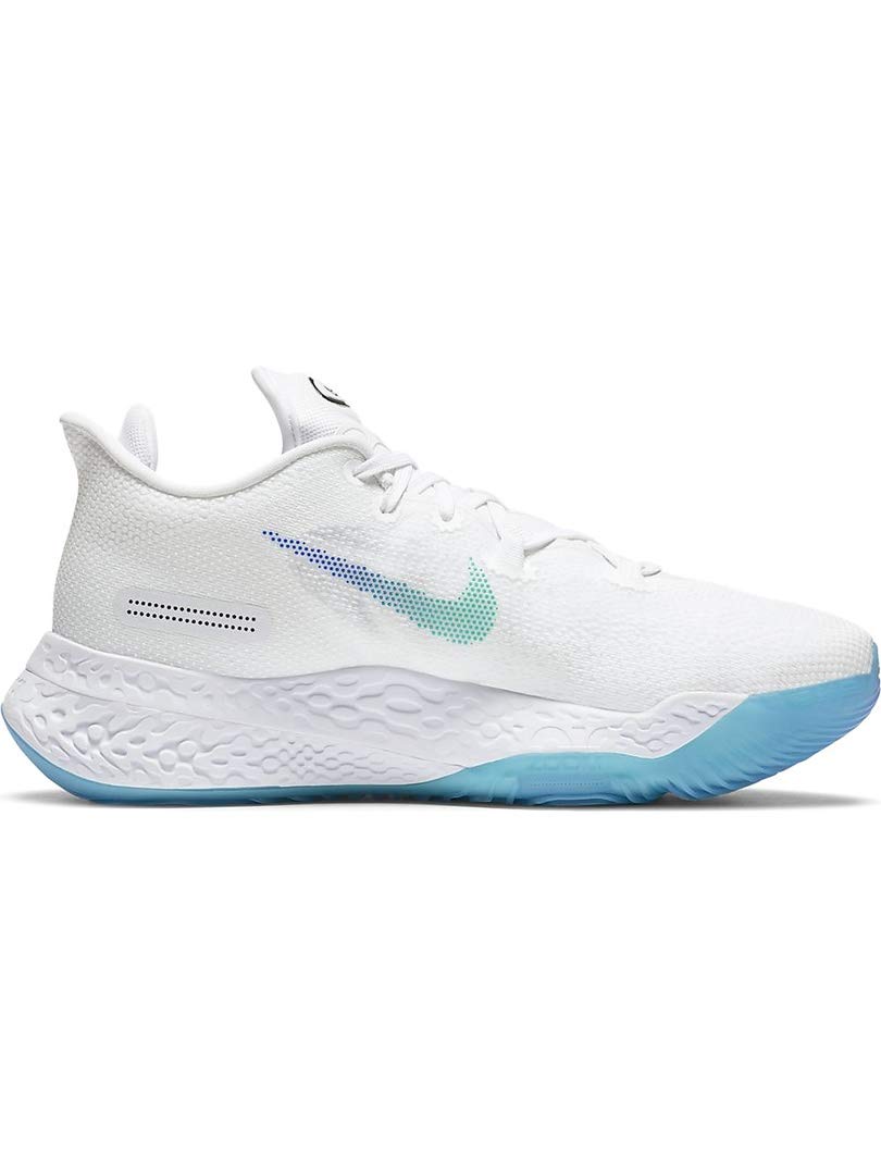 Nike Men's Air Zoom BB NXT Basketball Shoes (White/White/Flash Crimson/Hyper Violet, Numeric_10)