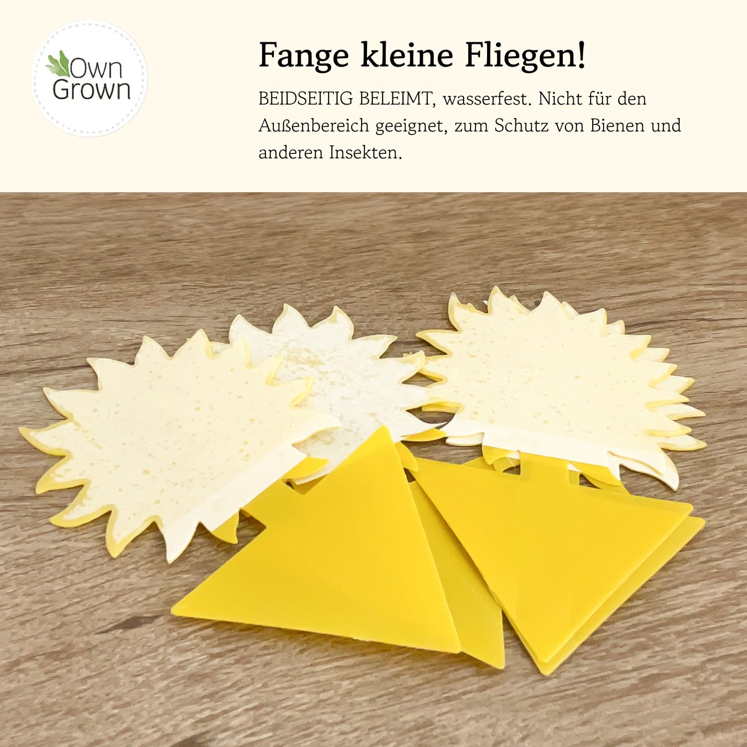 Yellow Sticky Traps for Gnats: 60x Sticky Fly Traps for Indoors โ Gnat Traps for House Indoor Plants โ Fruit Fly Trap OwnGrown