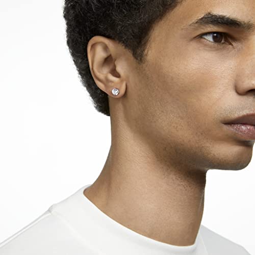SWAROVSKI Constella Pierced Stud Earrings, White Crystals on a Rhodium Finish Setting, Part of the Constella Collection