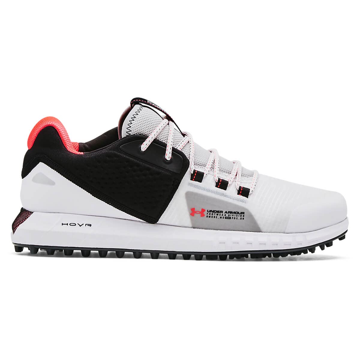Under Armour Men's UA HOVR Forge RC Spikeless Golf Shoes - White/Black/Beta - 10