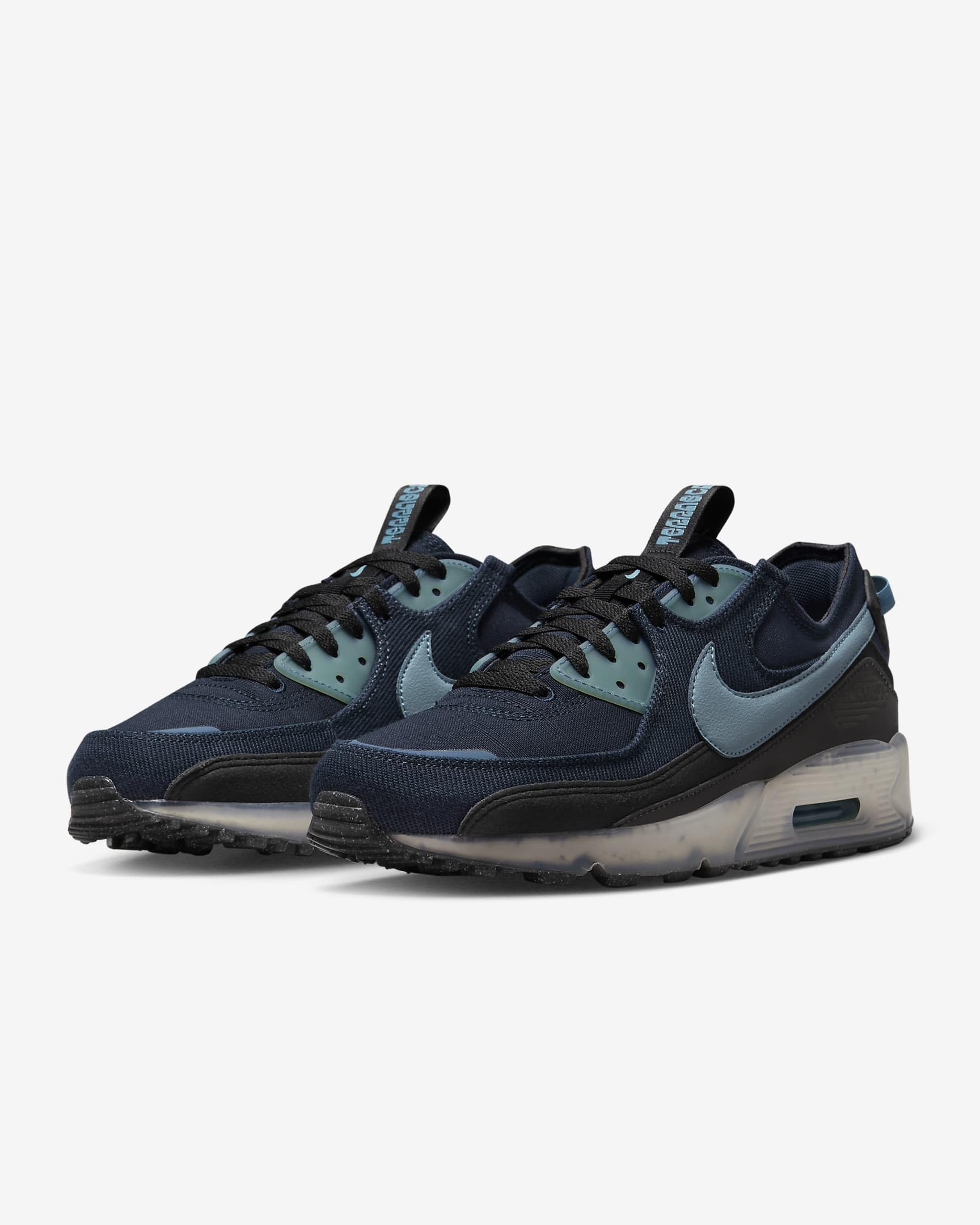 Nike Men's Air Max Terrascape 90 Trainers, Midnight Navy/Noise Aqua, 10.5 M US