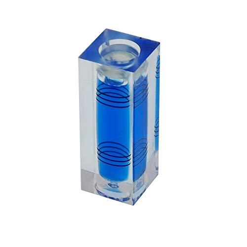 XMLEI high precision mini leveling bubble mini leveling bubble three line flat bead leveler level ruler household level instrument (blue)