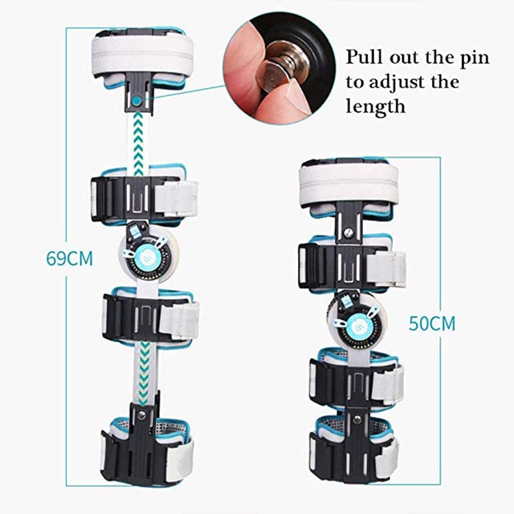 TSUSF Knee Brace Hinged Rom Adjustable, Universal Hinged Knee Brace Telescoping ROM Knee Orthosis Post Operative Injury Support For ACL, PCL, MCL Or LCL