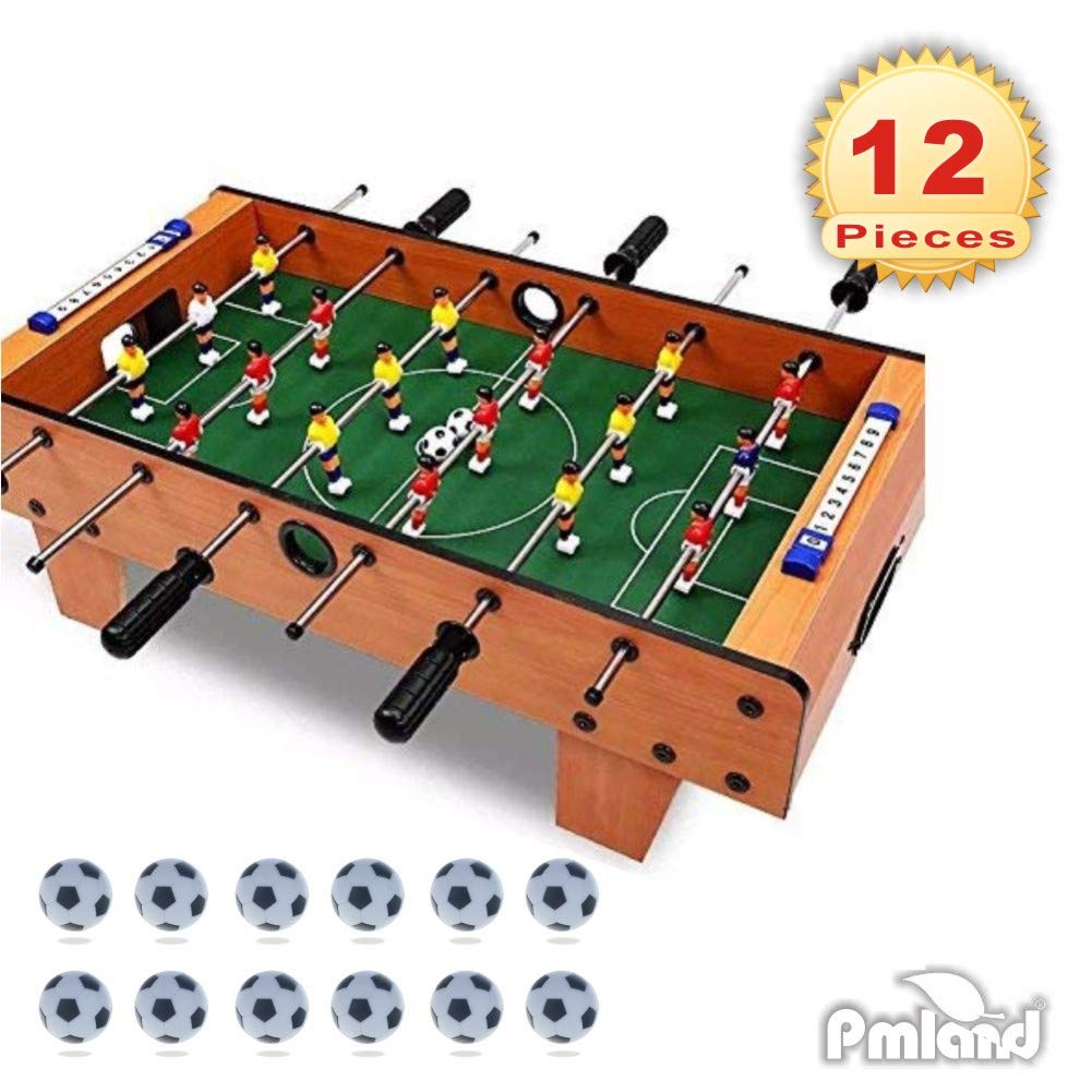 PMLAND Foosballs for Tabletop Foosball Table Home Fun Play -Pack of 12, Size 32mm (1.25 Inch)