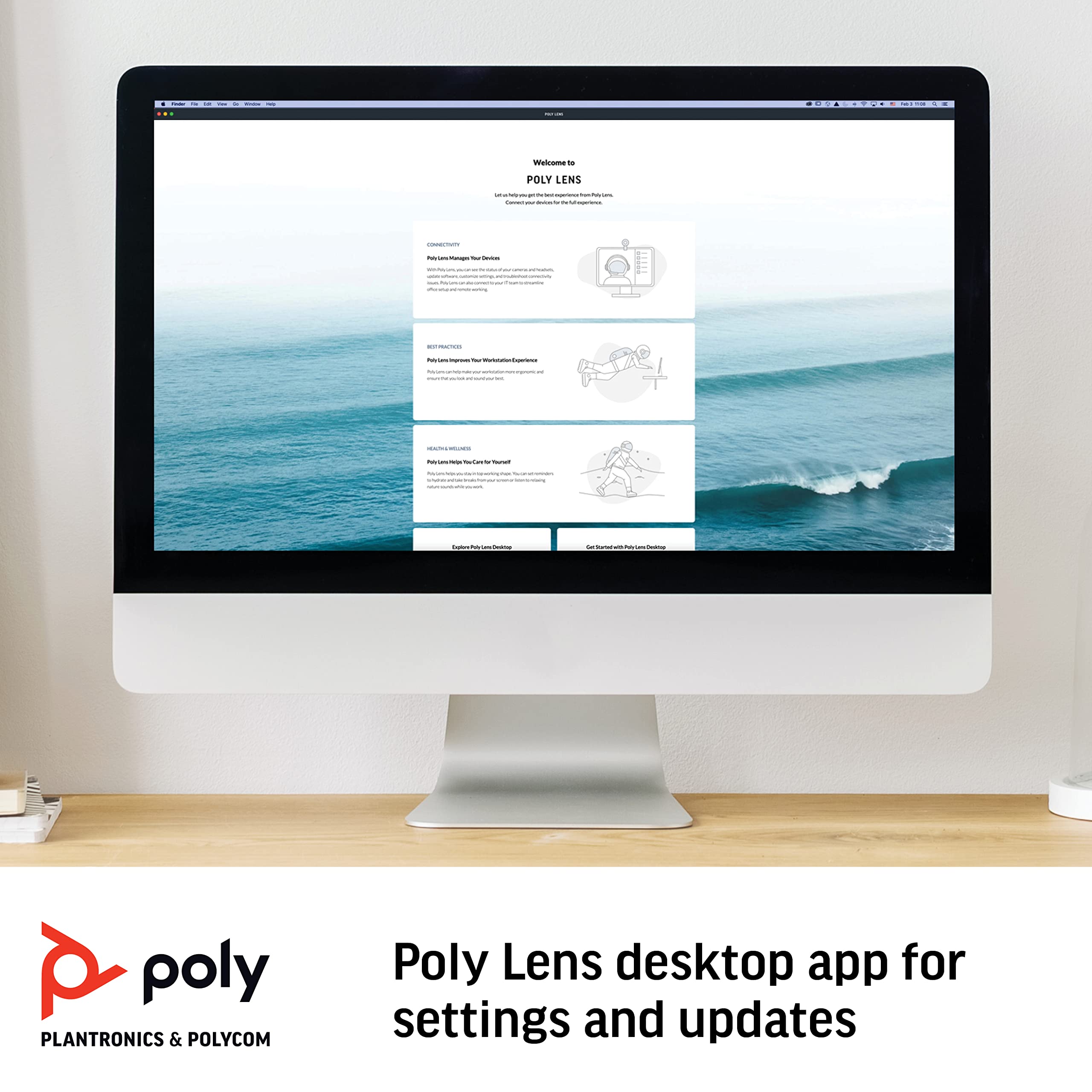 Poly - Sync 60 Smart Speakerphone for Conference Rooms (Plantronics) - Connect to PC/Mac via Combined USB-A/USB-C Cable, Smartphones via Bluetooth - Works with Teams (Certified), Zoom & More
