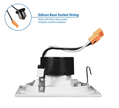 NICOR Lighting DQR4MA11202KWH LED Downlights, Matte White
