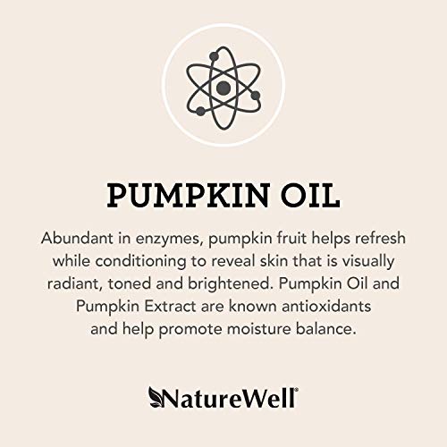 NATURE WELL Natural Extract Pumpkin Oil Moisturizing Cream for Face and Body, Non-Greasy, Ultra-Hydrating, No Parabens or Dyes, 16 Oz