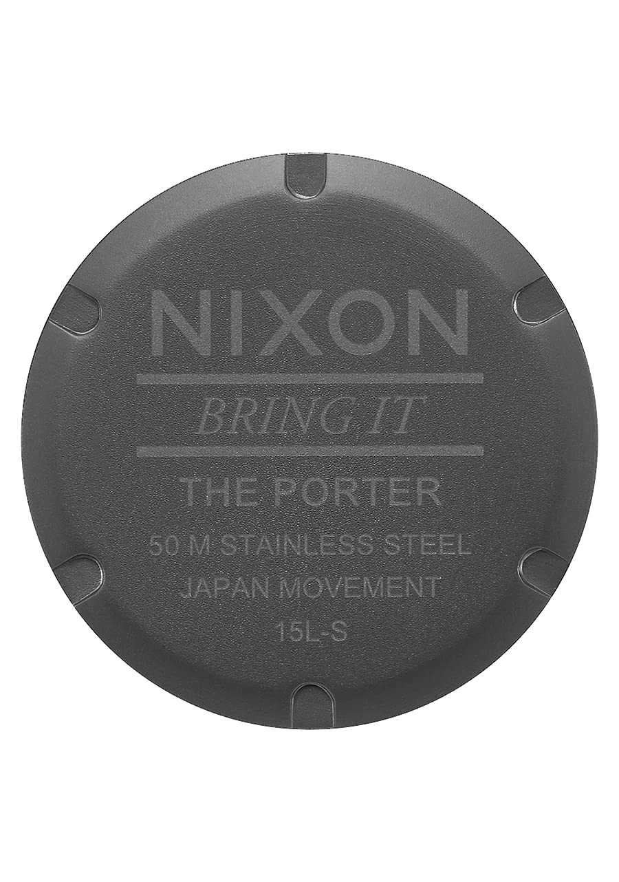NIXON Porter Leather A1058 50m Water Resistant Men’s Watch (20-18mm Leather Band and 40mm Watch Face)