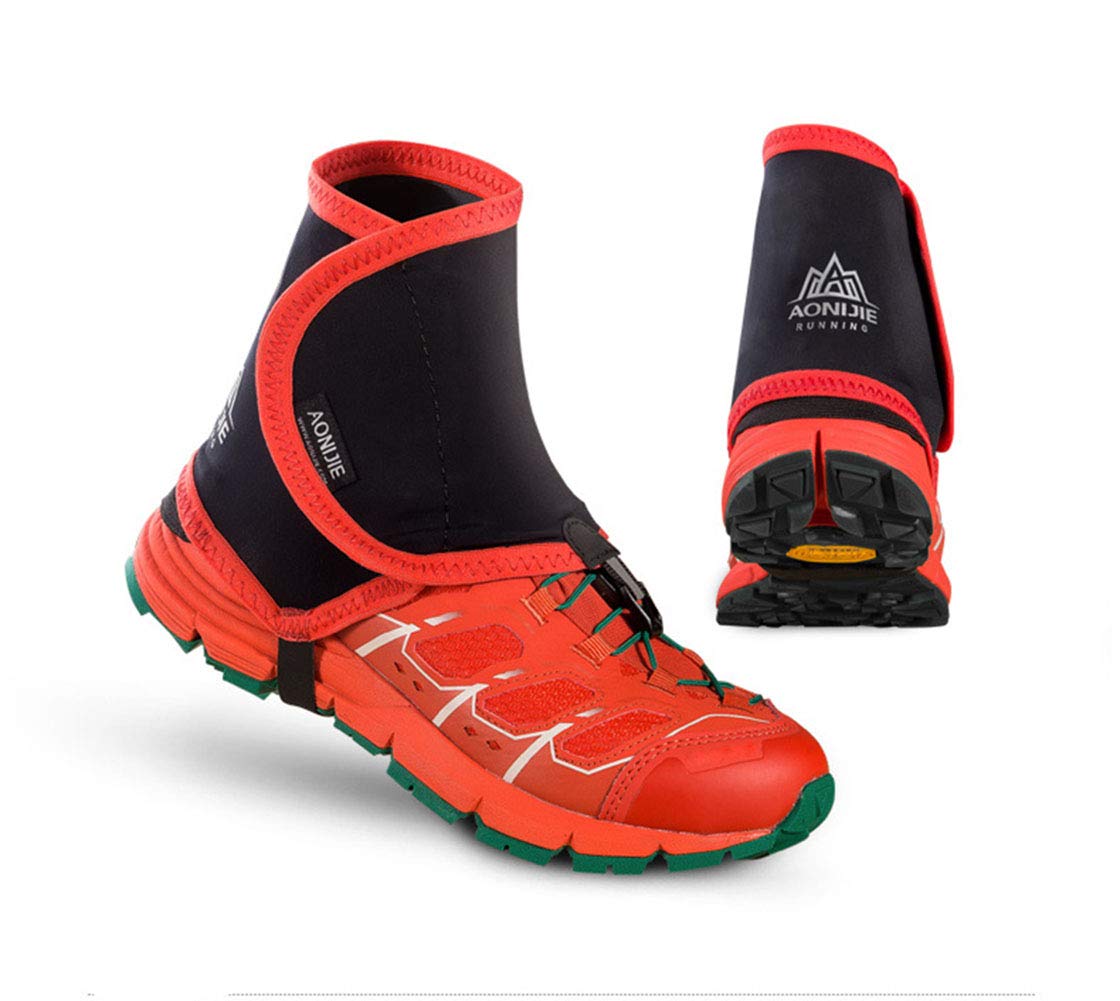 Outdoor Low Ankle Walking Gaiters Lightweight Protective Shoe Covers for Camping Hiking Hunting