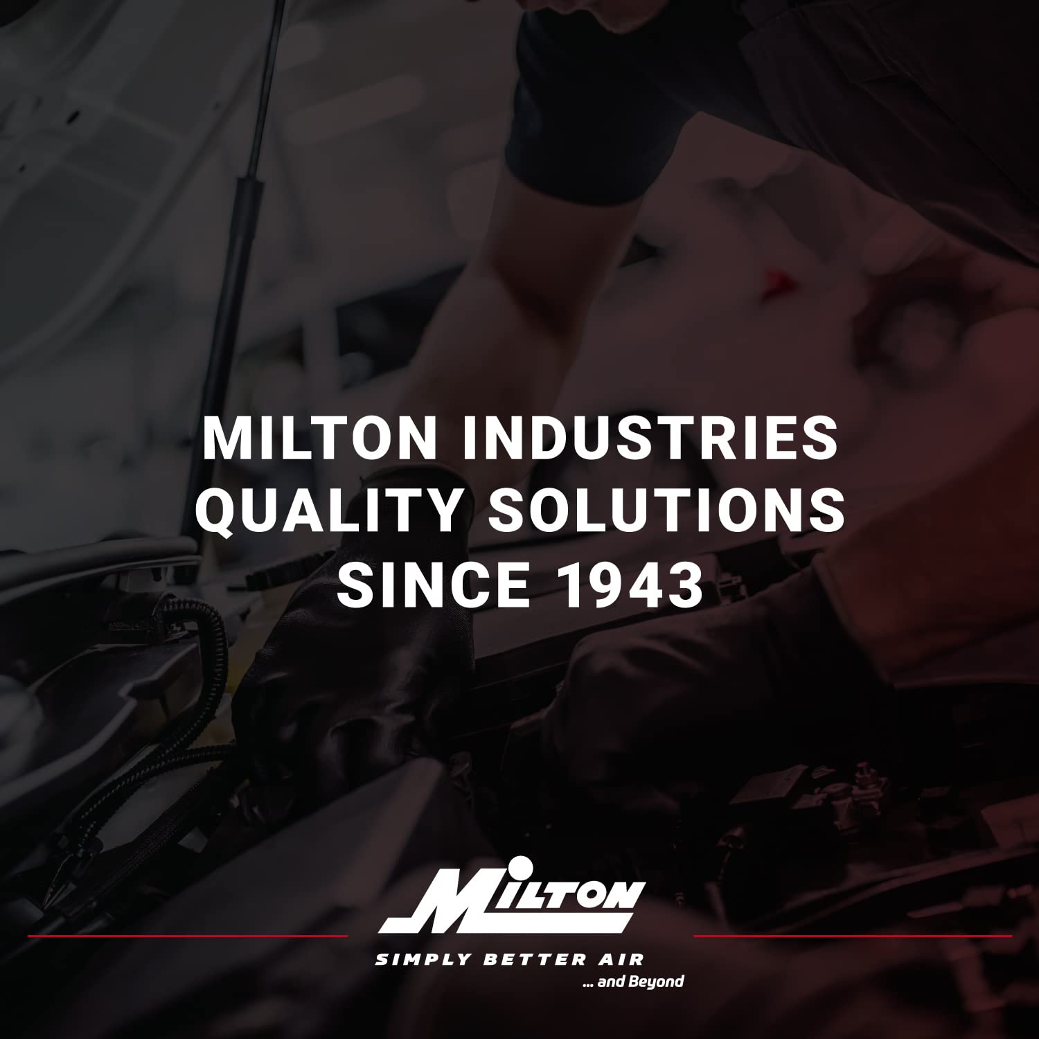 Milton S-506 Original Service Station Tire Inflator and Air Pressure Gauge, Dual Head Chuck, 1/4" NPT, 15" Rubber Hose, 10-160 PSI