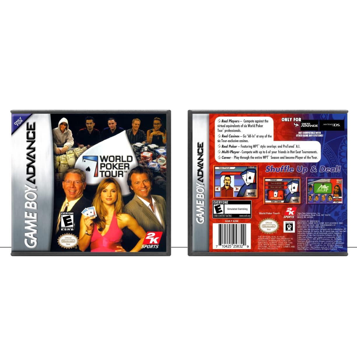 World Poker Tour 2K6 | (GBA) Game Boy Advance - Game Case Only - No Game