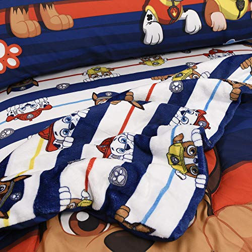 PAW Patrol Toddler Bedding Set for Kid's with Reversible Comforter, Fitted Sheet and a Standard Pillowcase- 3pieces