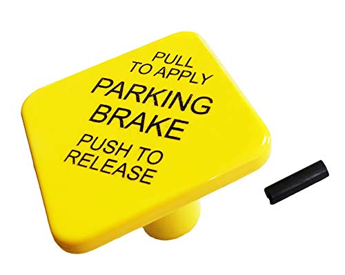 TORQUE Yellow Parking Brake and Red PP-7 Trailer Air Supply Valve Knob with Roll Pin for Dash Brake Control Valve (Replaces Bendix 248433, Bendix 290655) (TR248433 + TR290655)