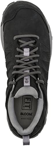 Oboz Women's Sypes Low Leather B-DRY Waterproof Hiking Shoe, Black Sea, 8.5 Wide