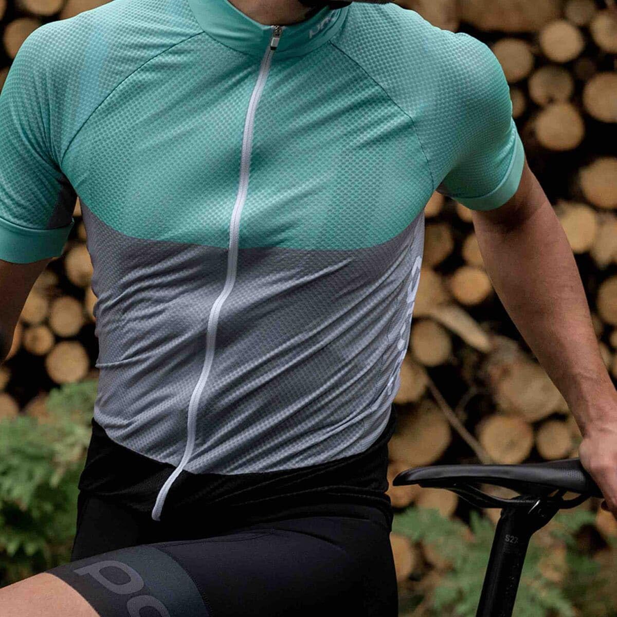 POC Essential Road Light Jersey - Men's Granite Grey/Zink Orange, L
