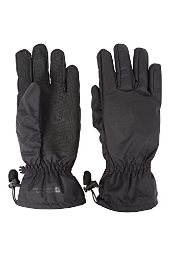 Mountain Warehouse Classic Mens Waterproof Gloves Black X-Large