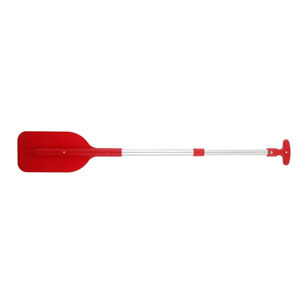 N/U 1Pcs Telescopic Paddle, Portable Collapsible Adjustable Aluminum Alloy Oar Floating Compact Emergency Telescopic Paddle (Red)