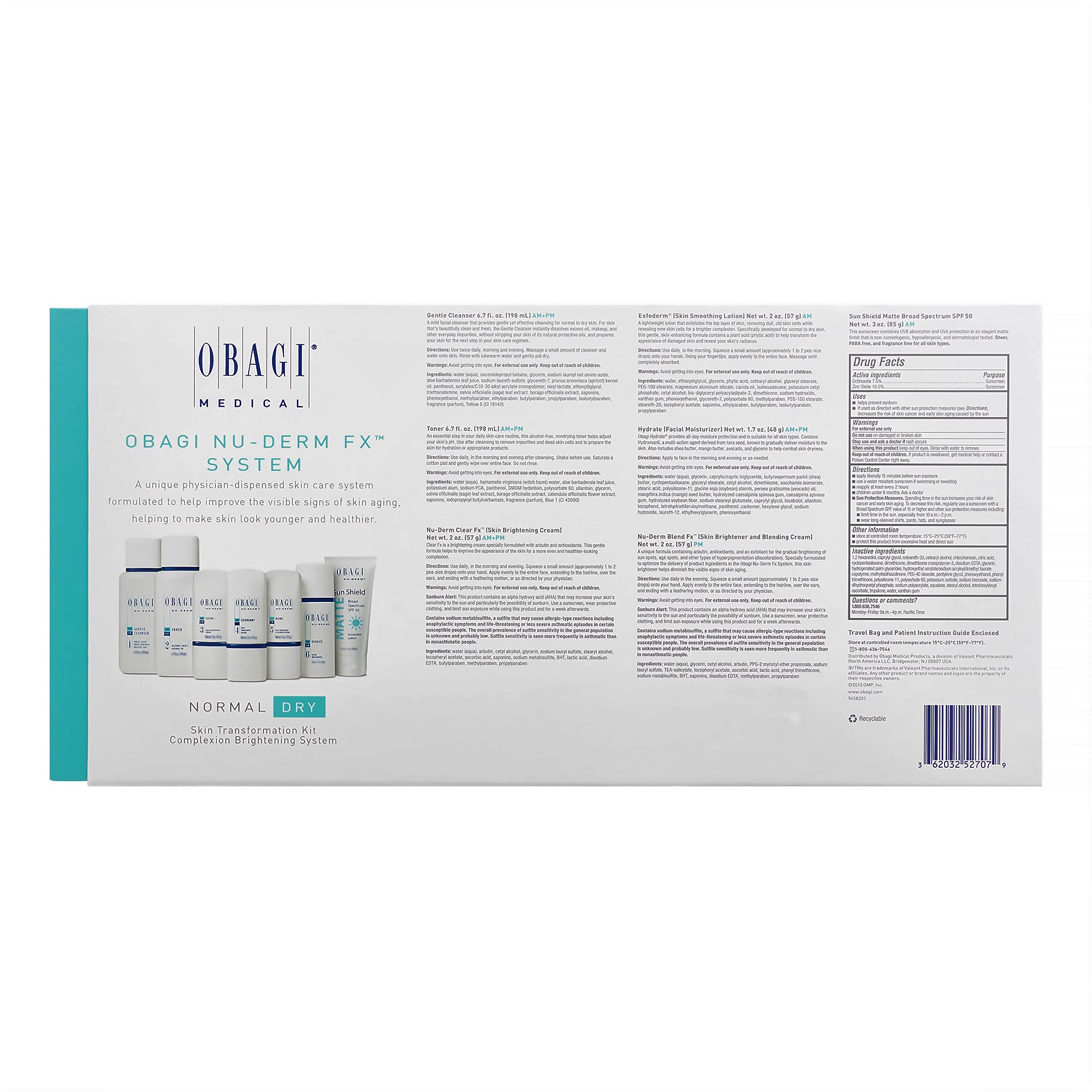 Obagi Medical Nu-Derm Fx System Normal to Dry Pack of 2