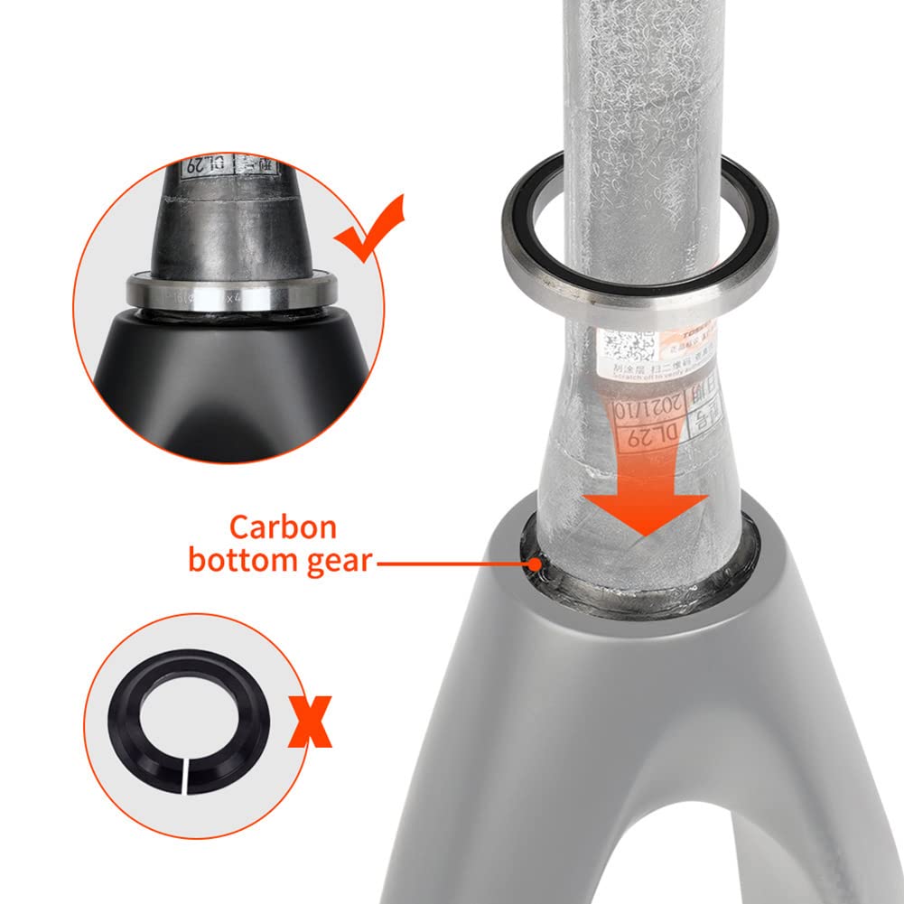 TOSEEK Mountain Bicycle Carbon Fiber Front Fork for 26/27.5/29" Wheel MTB Fork 160mm Disc Brake Rigid Tapered Tube Bike Fork
