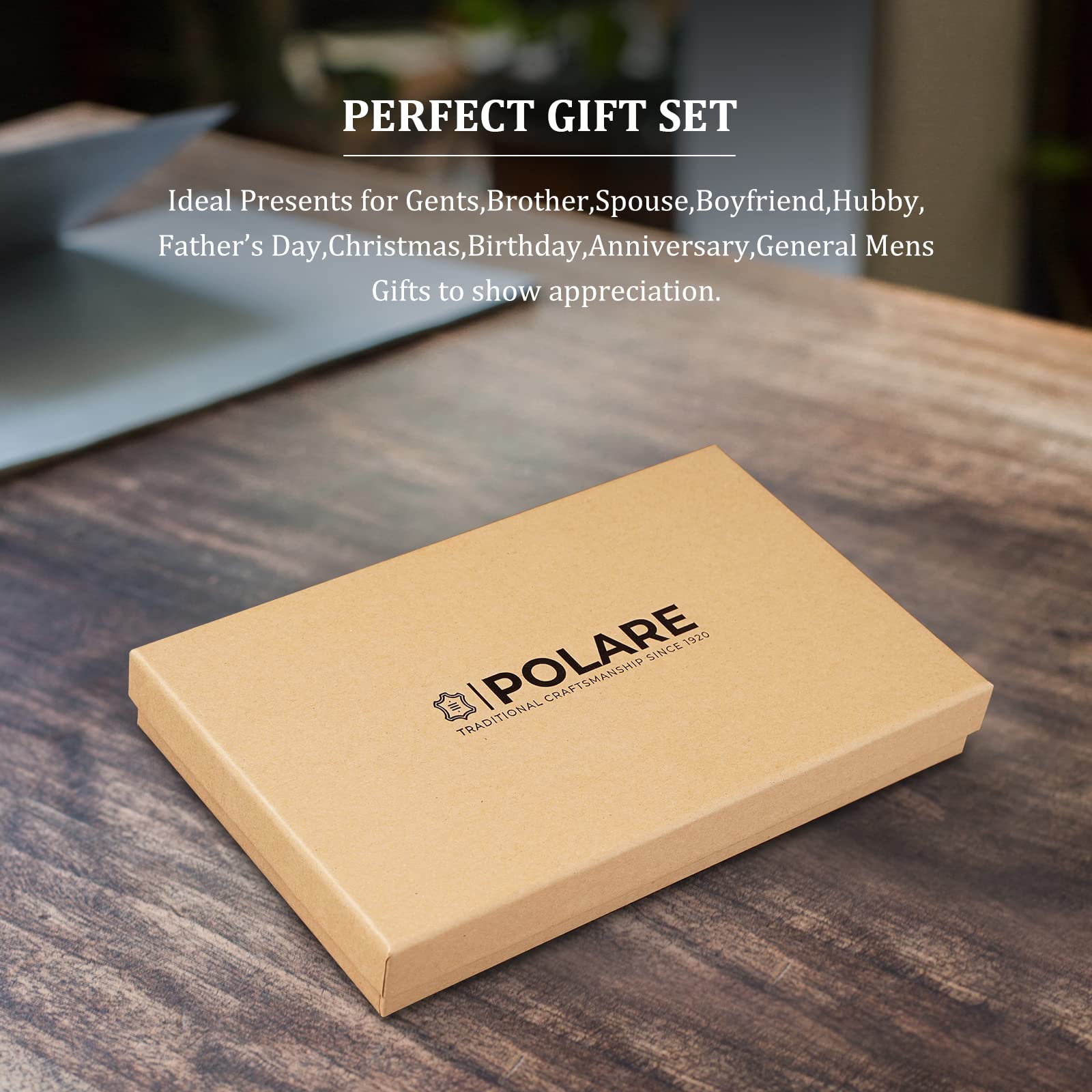 Polare Functional RFID Blocking Leather Passport Holder Travel Bifold Wallet For Men(Dark Brown)