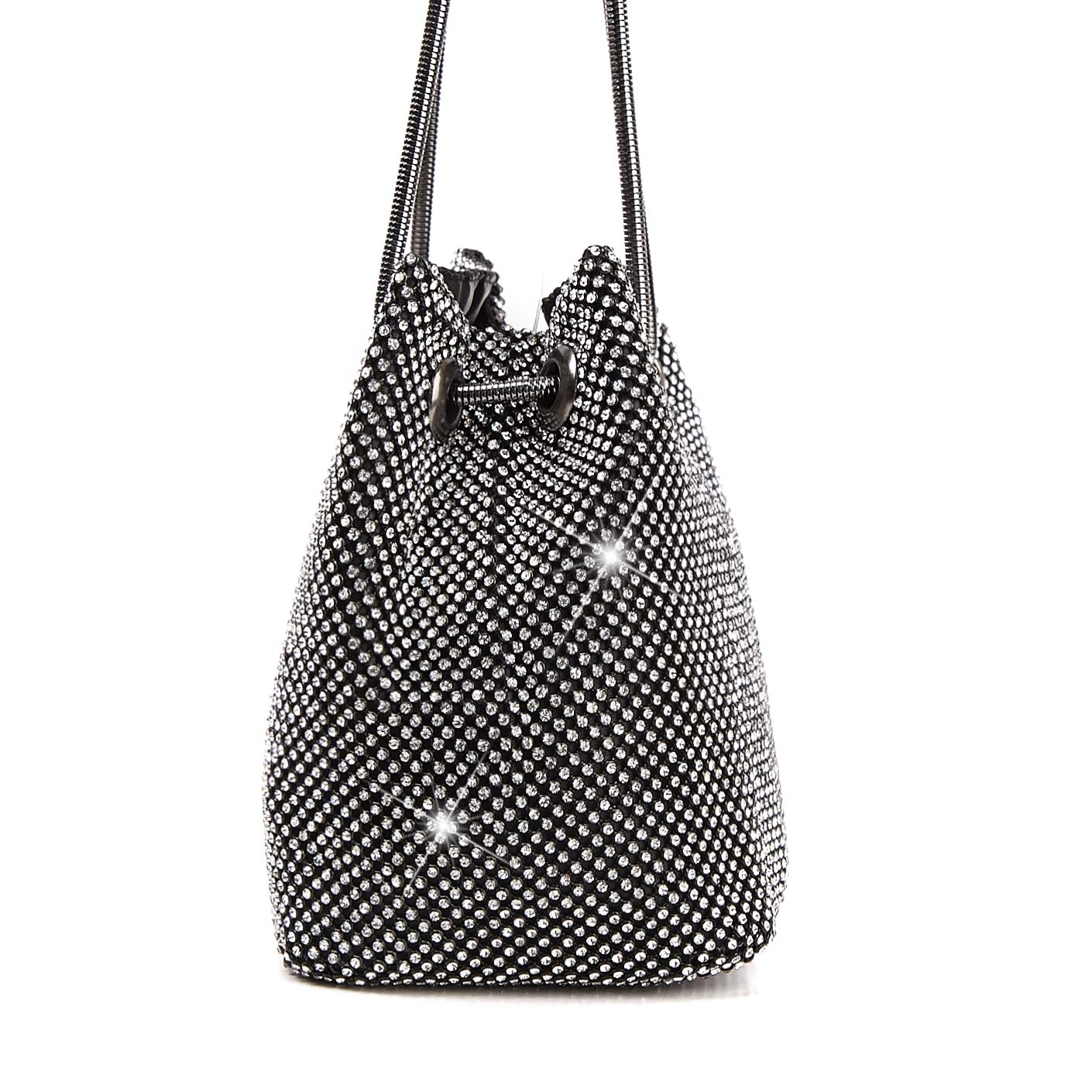 Mogor Women's Triangle Bling Glitter Purse Crown Box Clutch Evening Luxury Bags Party Prom Gold