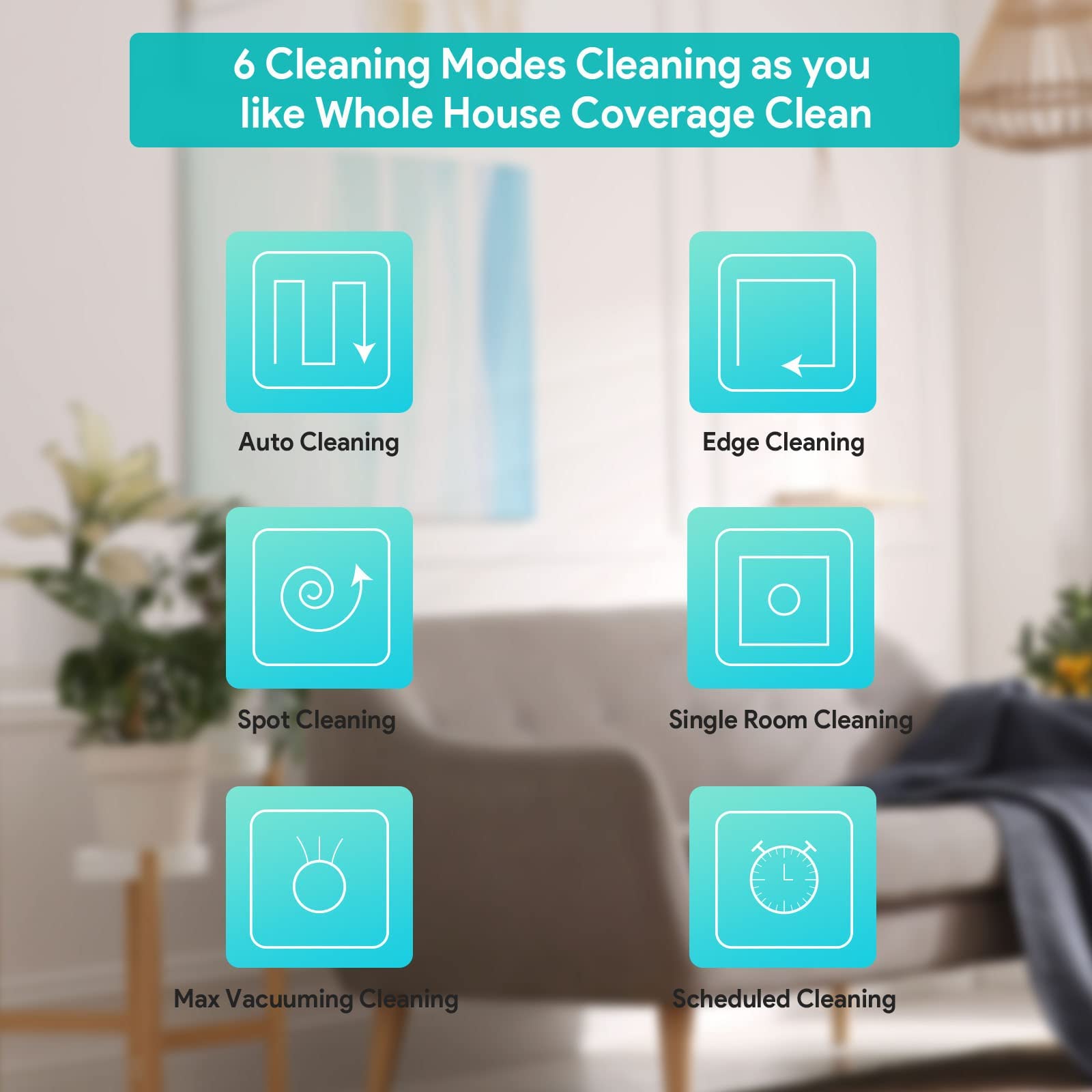 Robot Vacuum,Deenkee Wi-Fi/App/Alexa Robot Vacuum Cleaner and Mop 2000Pa Suction for Pet Hair,Hard Floors,Carpets(160 Mins Runtime,6 Cleaning Mode,Smart Navigation & Mapping,Self-Charging,Thin,Quiet)