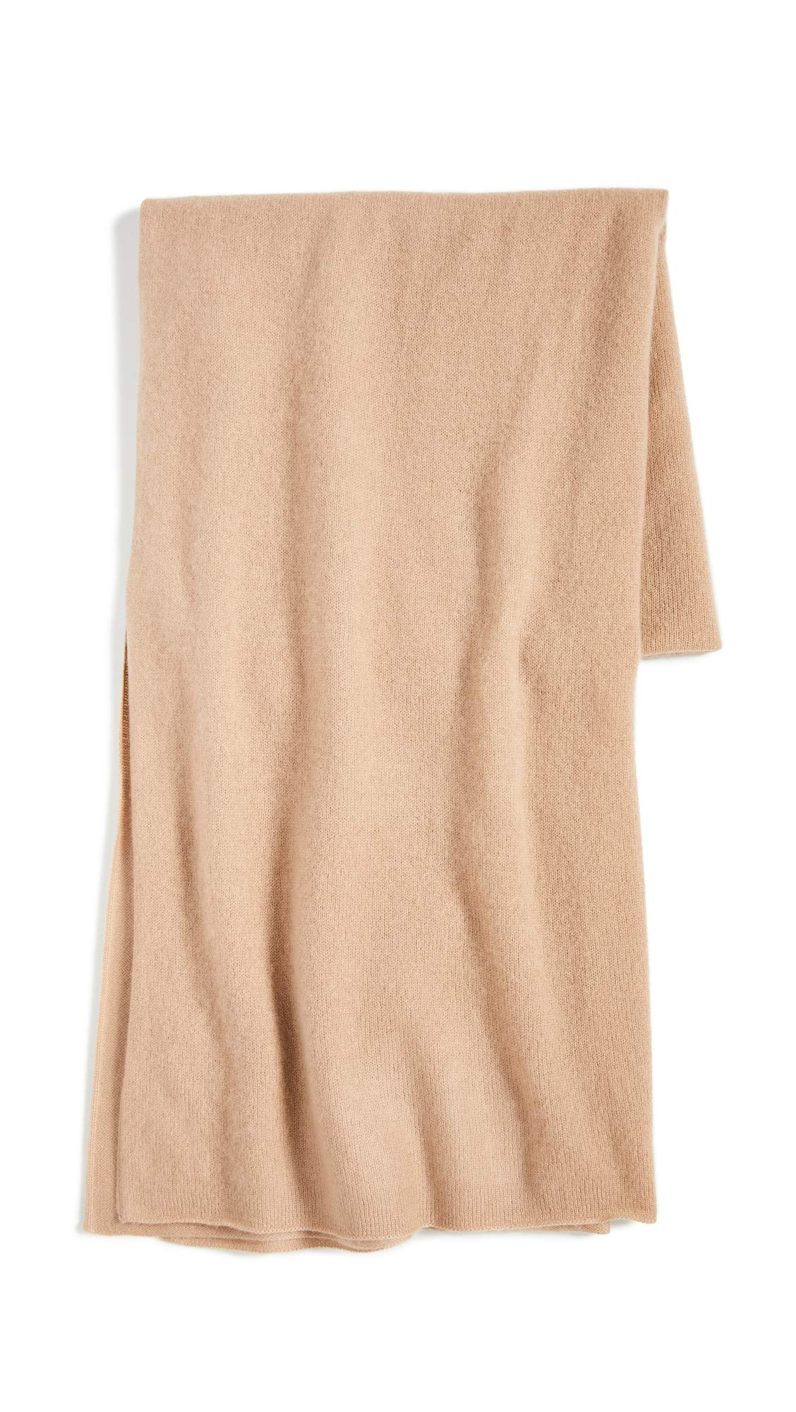 Naadam Women's Knit Cashmere Wrap/Throw, White, One Size