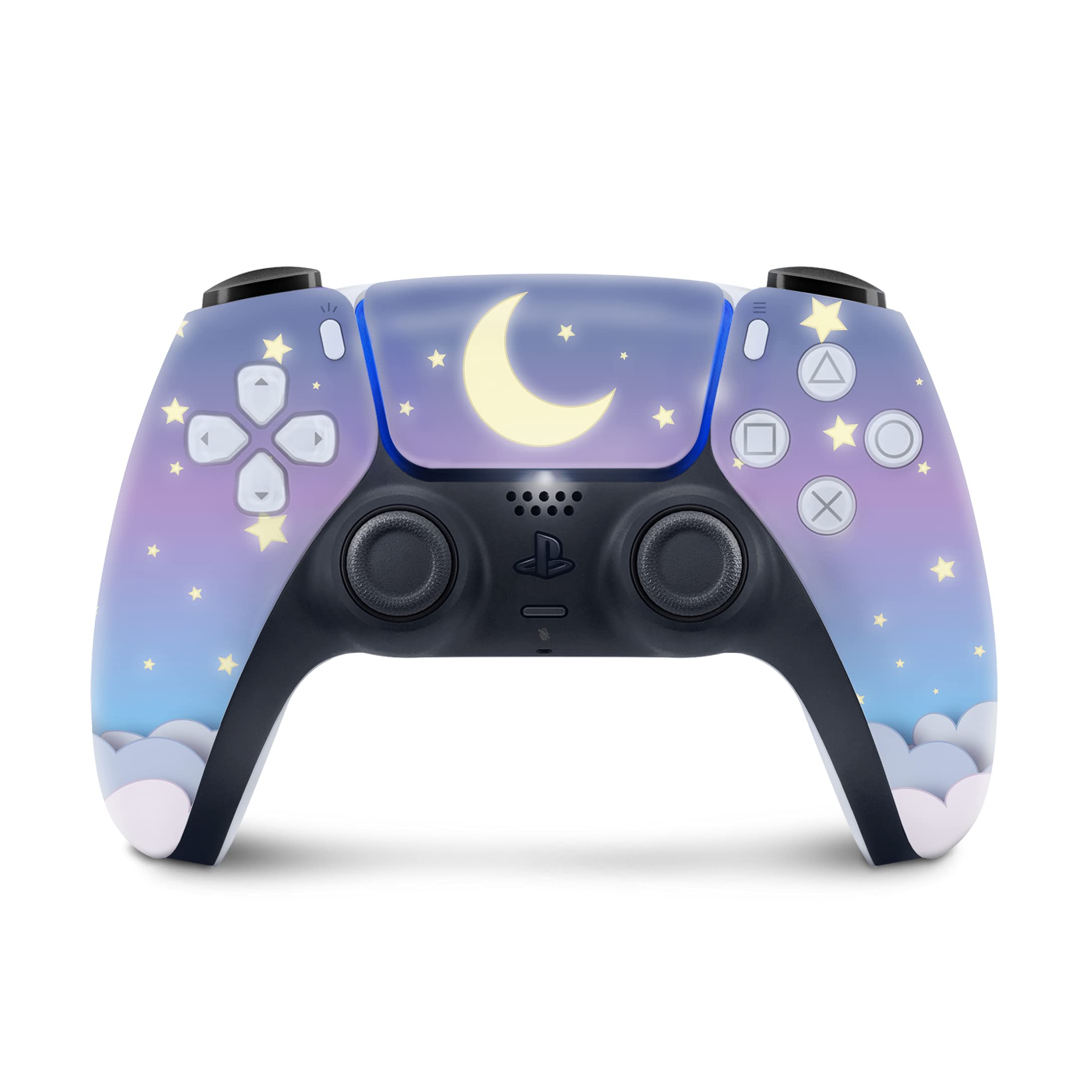 TACKY DESIGN PS5 Clouds Skin For PS5 CONTROLLER SKIN Purple, Vinyl 3M Stickers ps5 controller cover Decal Full wrap ps5 skins