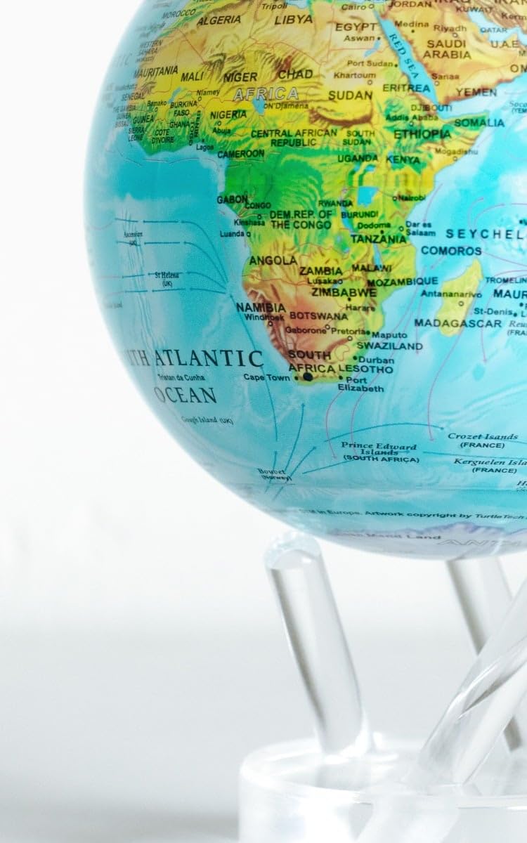 MOVA Globe Blue Relief Map 4.5"