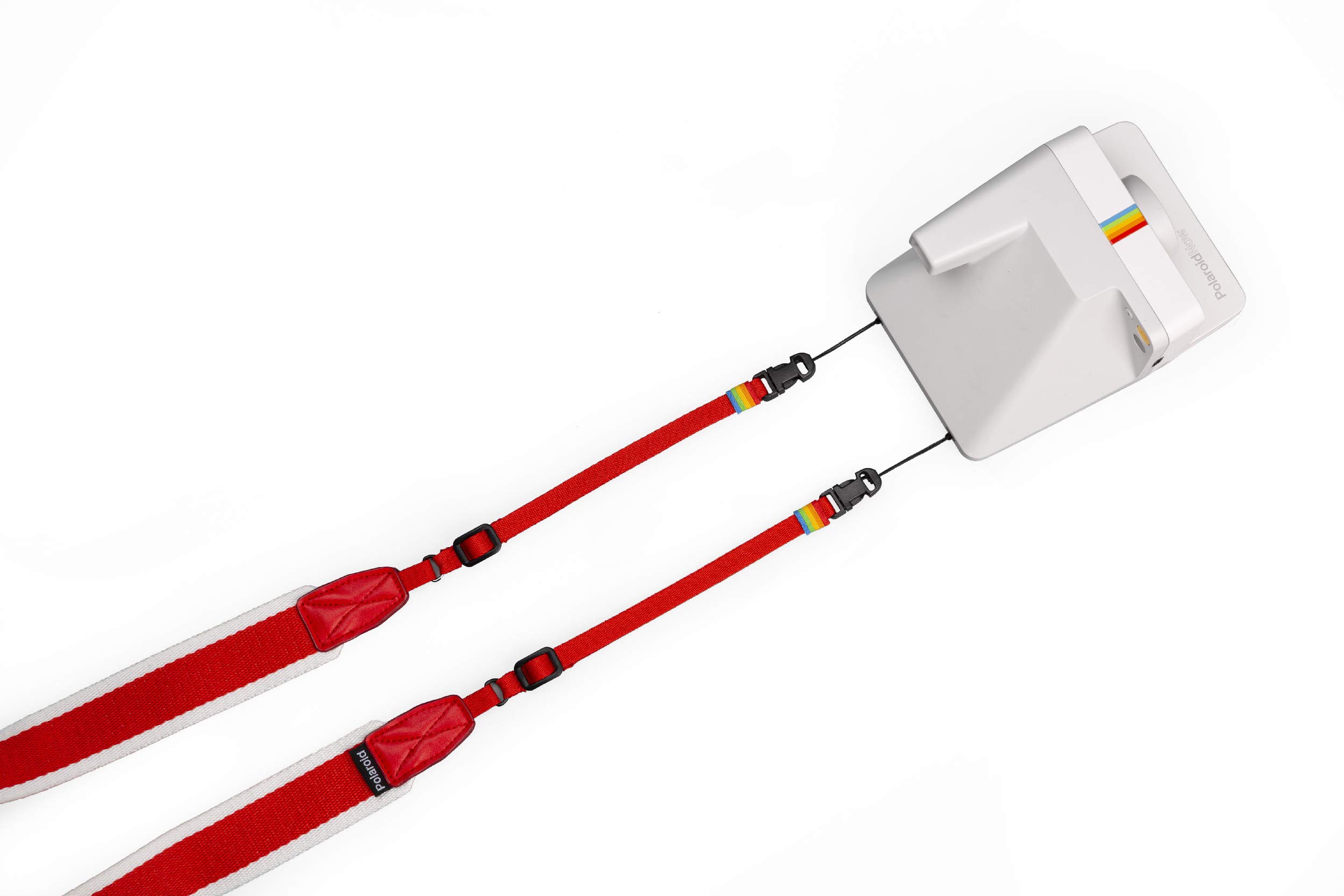 Polaroid Camera Strap Flat – Red Stripe