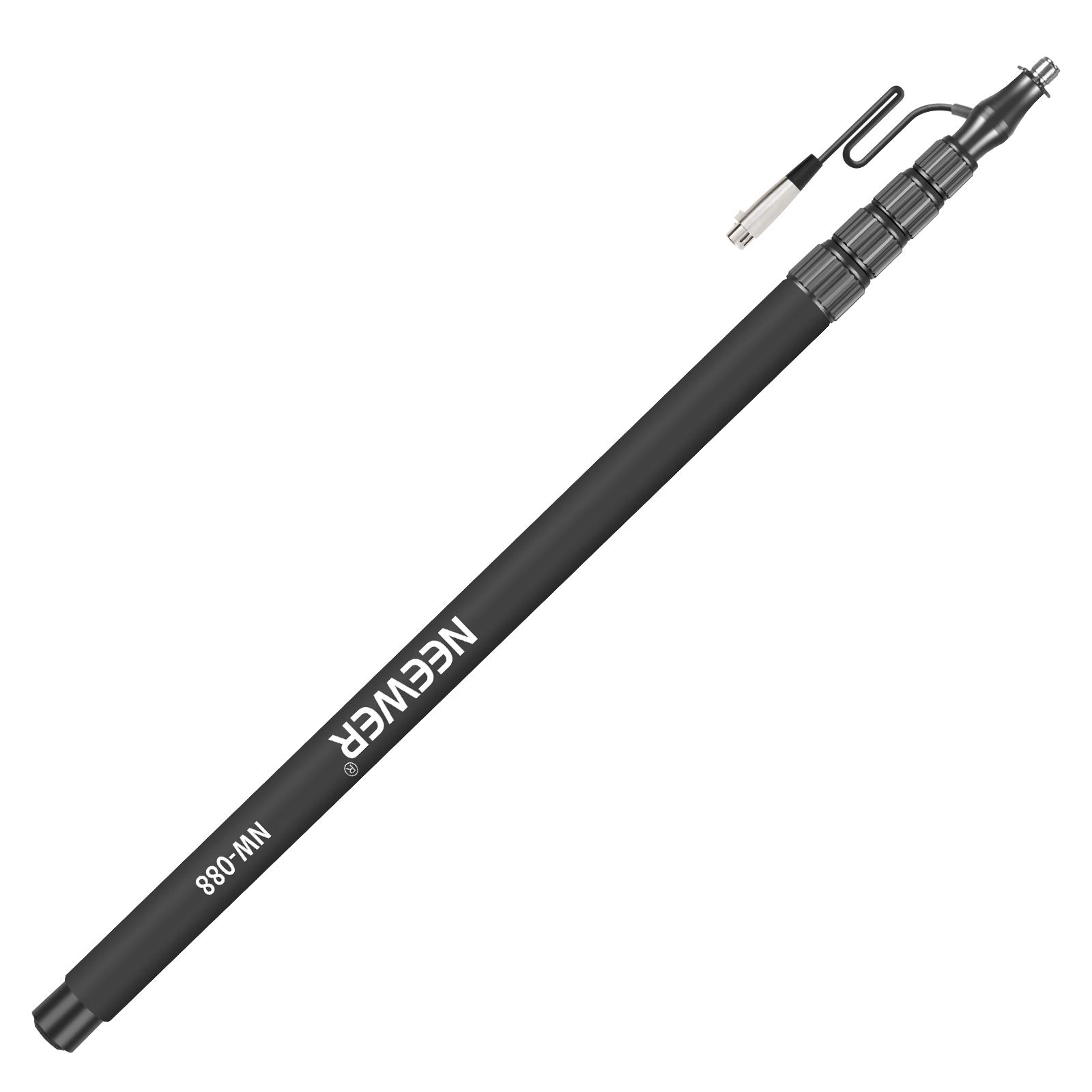 Neewer NW-088 Hand Pickup Arrow Arm with XLR Cable 5-Section Aluminum Pickup Arm with Foam Handles and Turning Locks for Micro Zoom, Adjustable Length from 2.82" to 9.88"