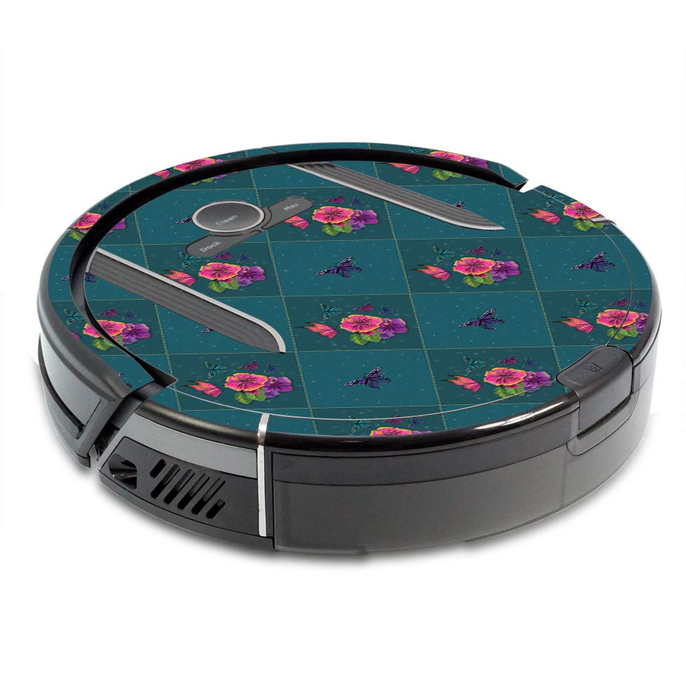 MightySkins Skin Compatible with Shark Ion Robot R85 Vacuum Minimal Cover - Botanical Butterflies | Protective, Durable, and Unique Vinyl wrap Cover | Easy to Apply, and Change | Made in The USA