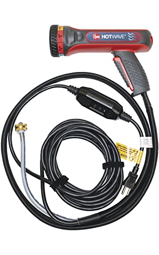 Rheem HotWave Multipurpose Heated Hose Nozzle Sprayer, Red