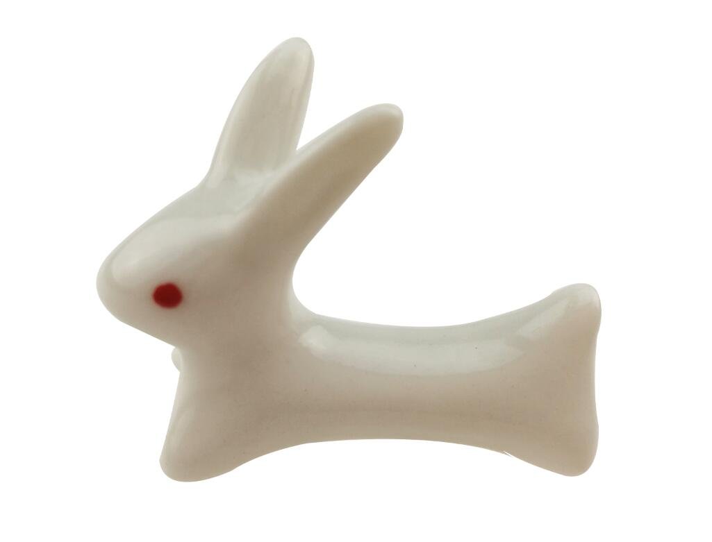 Set of 15 Handmade Ceramic Animal Pattern Chopstick Rest Stand Panda Cat Elephant Rabbit For Knife Fork Spoon Chopstick Tableware Kids Toy Ornament Decoration