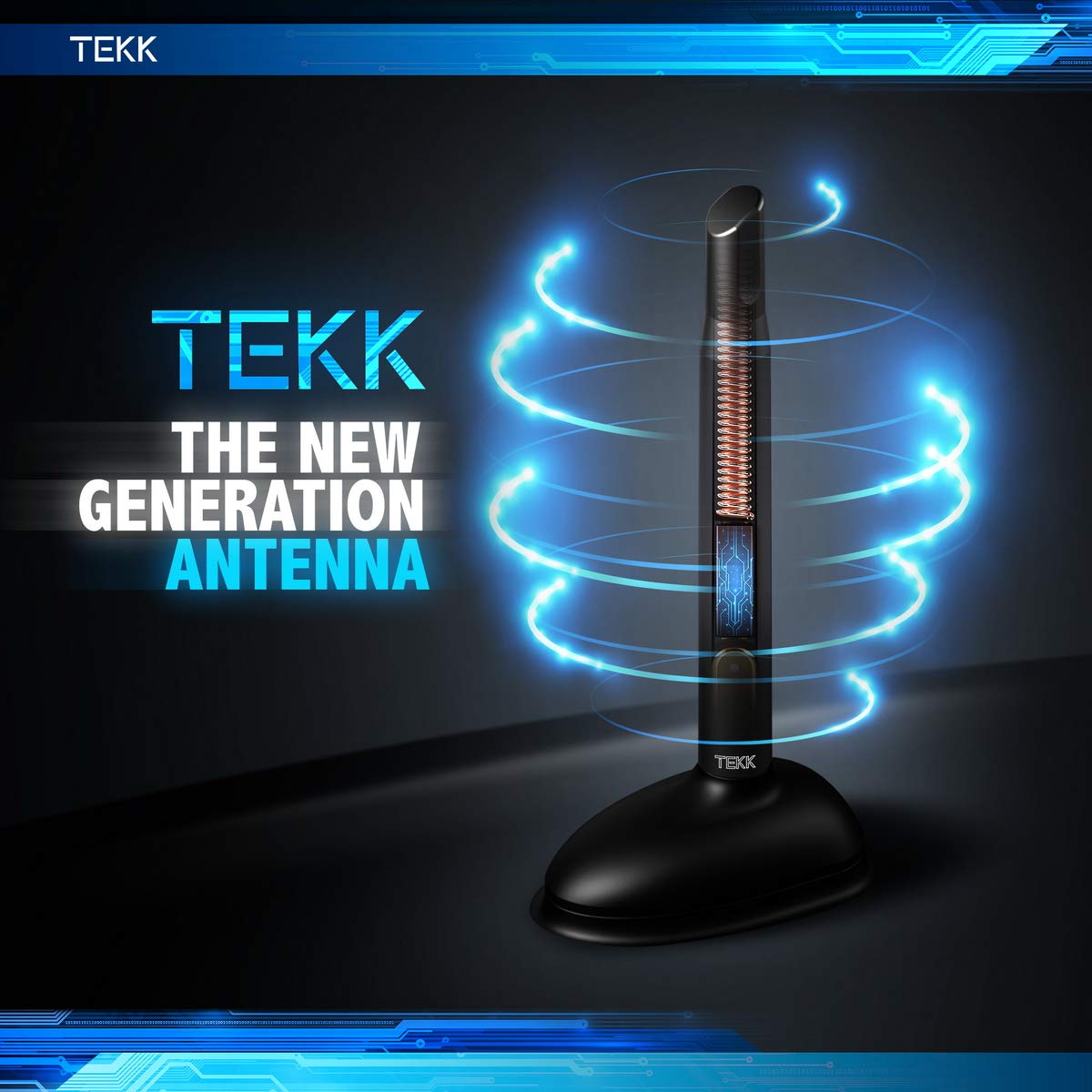 TEKK Short Antenna Compatible with 98-23 Electra Glide | Street Glide | TRI Glide | Road Glide | Road King | Motorcycles | Designed for Optimized FM/AM Reception | 4.8 Inches