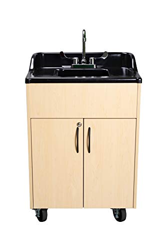 Waterworks Concession Sinks Premier Portable Handwashing Station with Hot Water - Maple