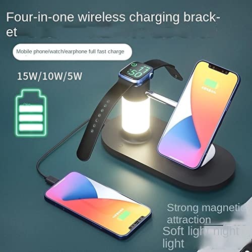 YLYAJY 4 in 1 Charger for Fast Charger Stand Phone Charger Night Light (Color : D)