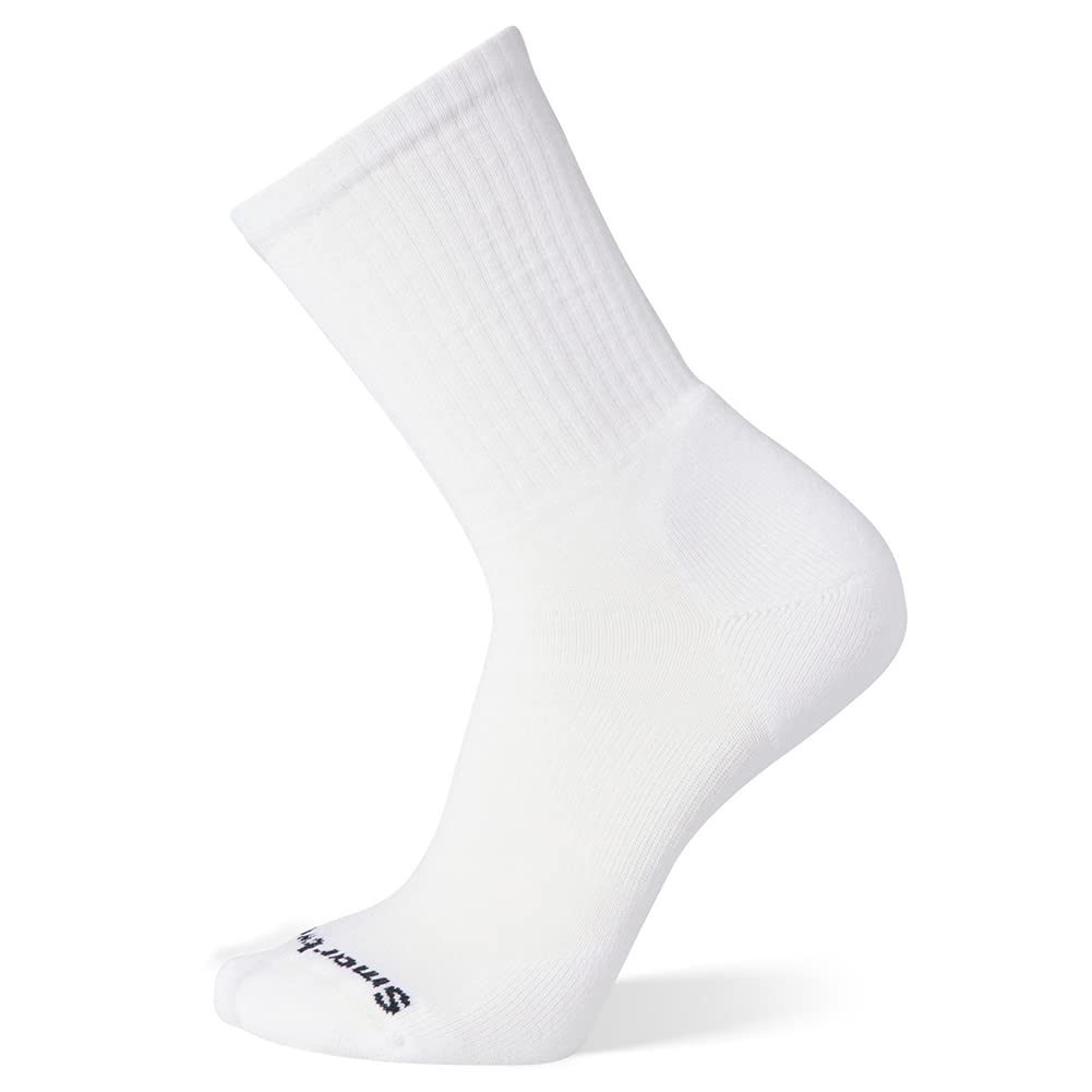SmartWool Athletic Targeted Cushion Crew Socks, White, Large