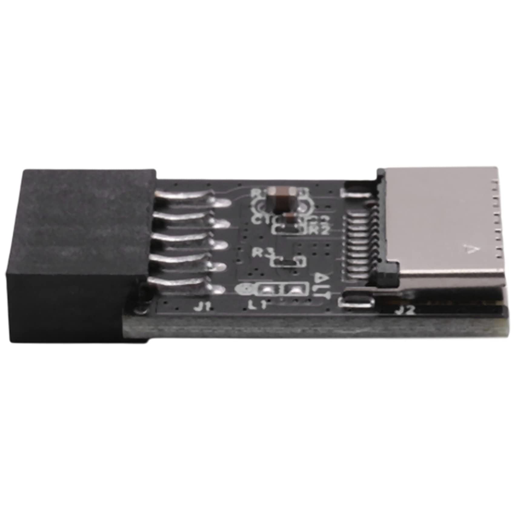 Yothfly Motherboard USB2.0 9Pin to Type-C A-Key Front Connector Converter USB3.2 Type-E Interface Header Adapter Extender Card