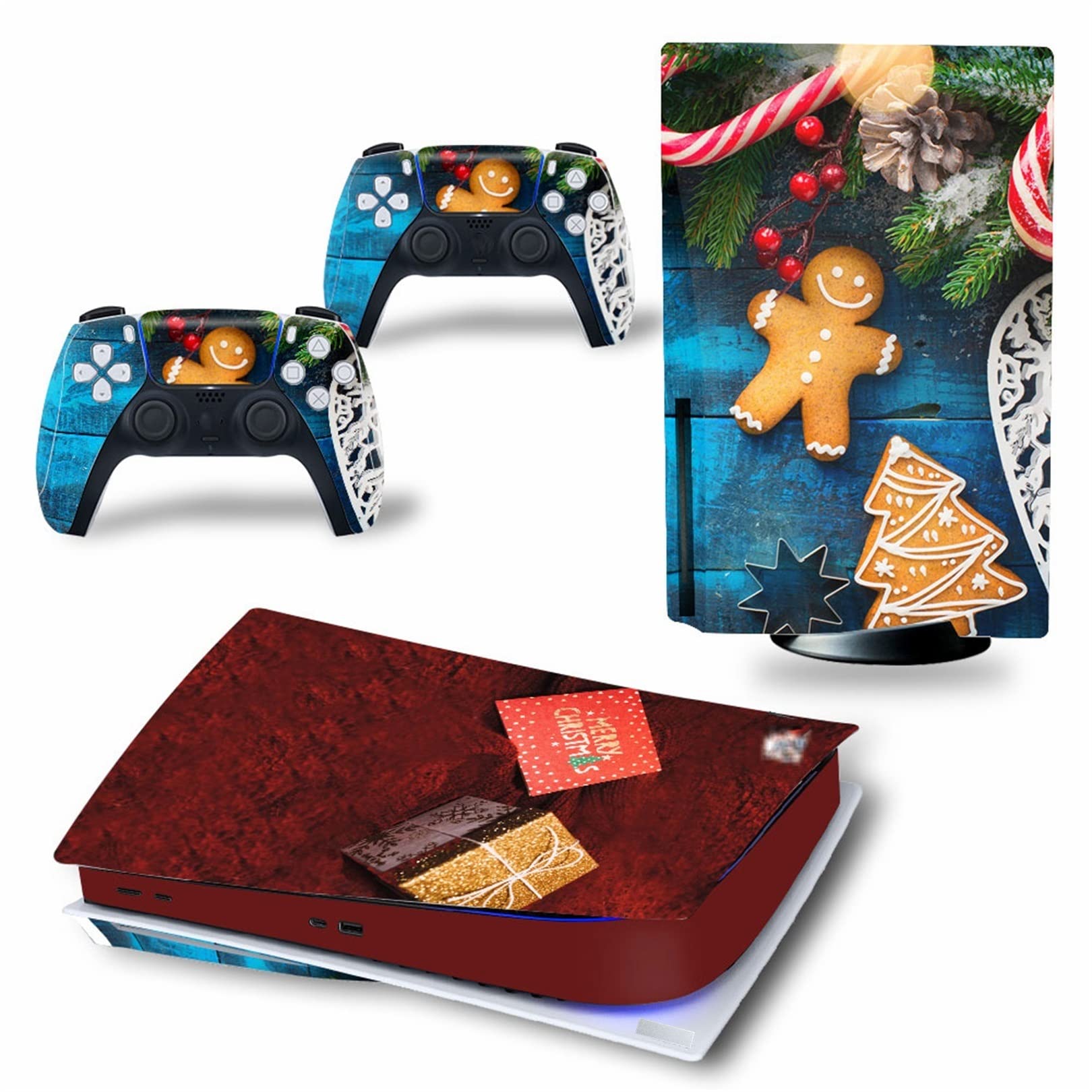 WREXIL LEEWEE for PS5 Skin Disc Edition & Digital Edition Console and Controller Vinyl Cover Skins Wraps Scratch Resistant, Compatible with for PS5 858728 No Foaming (Size : Digital Edition)