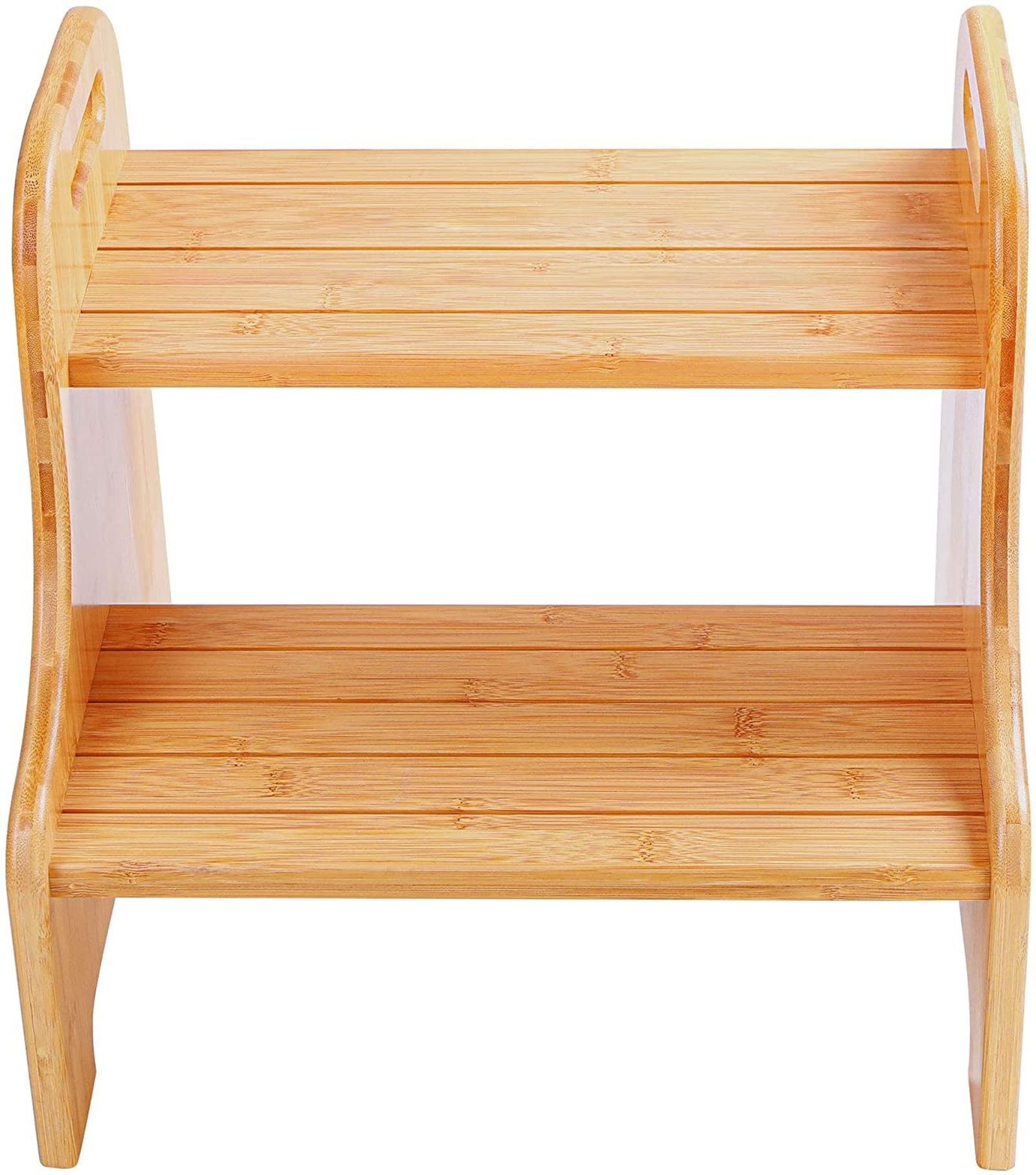 YOU SUPERIOR Bamboo 2 Step Bonus Non-Slip Pads for Safety Stool with Non-Slip Step Bench