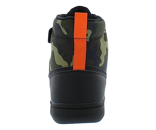 Polo Ralph Lauren Baby Boy's Barnes Boot (Toddler) Black/Olive Camouflage Mesh/Orange Pony Player 4 Toddler M