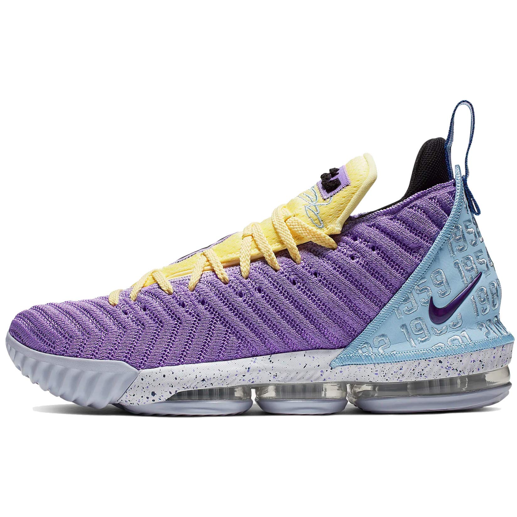 Nike Men's Lebron 16 Basketball Shoes (11, Atomic Violet/Bicycle Yellow/Half Blue)