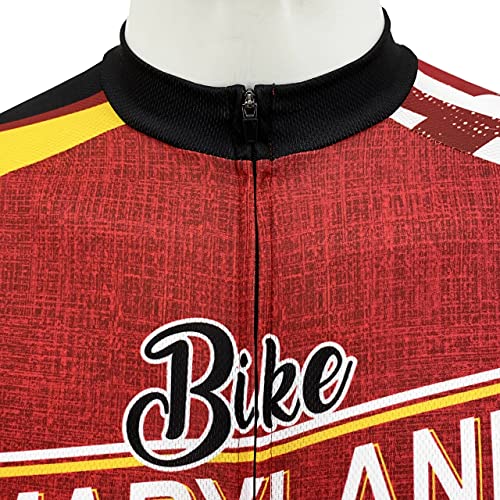 Peak 1 Sports Maryland Men's Cycling Jersey L - Men's Red