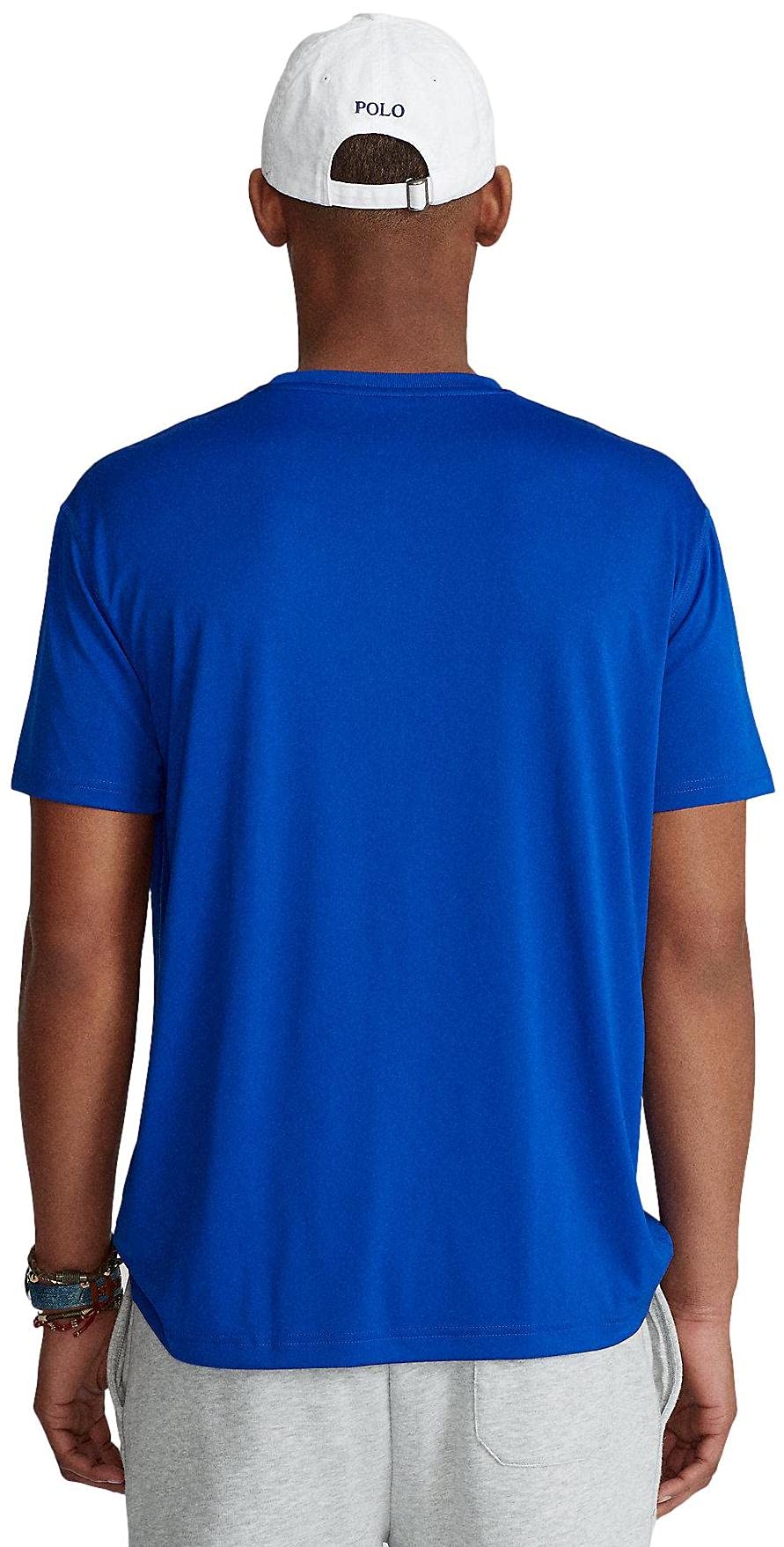Polo Ralph Lauren Mens Crew Neck Performance T-Shirt (L, RoyalBlue)